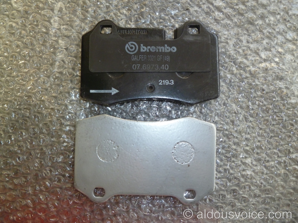 Ferrari 360 & F430 Brake Pads – Aldous Voice
