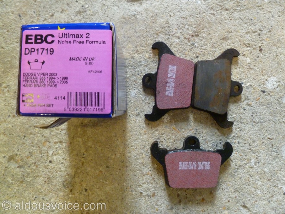Ferrari 360 & F430 Handbrake Pads – Aldous Voice